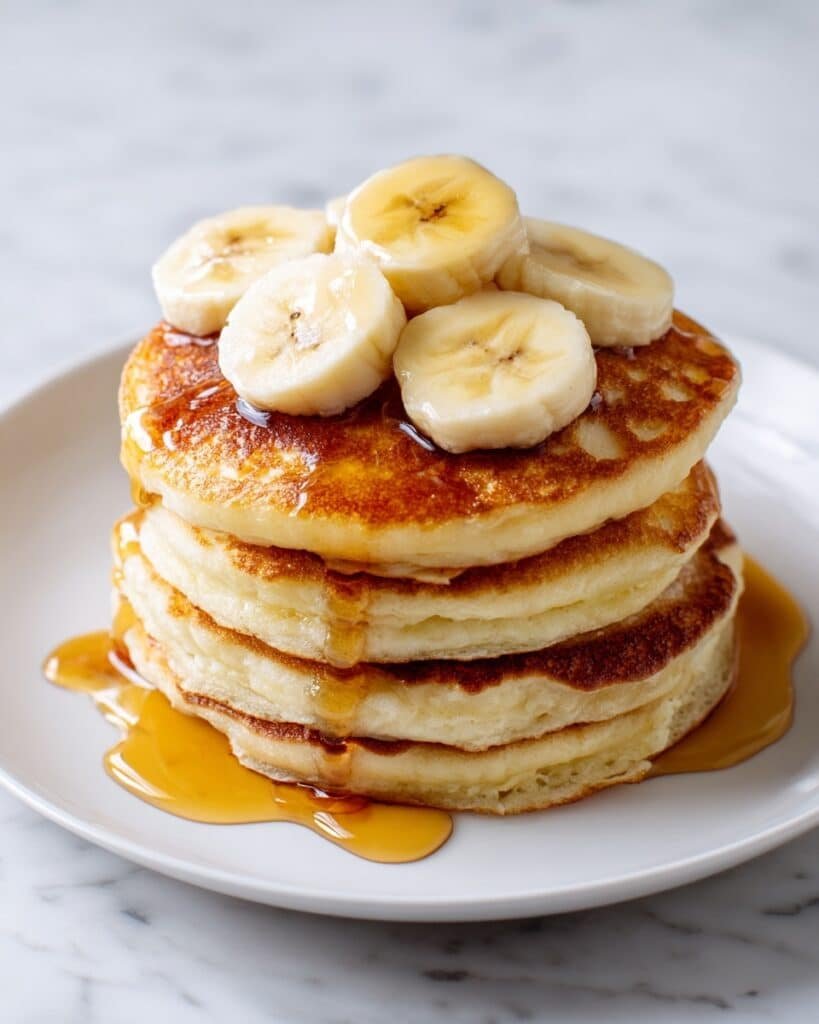 Fluffy Banana Cottage Cheese Pancakes Recipe - FreshFromKitchen